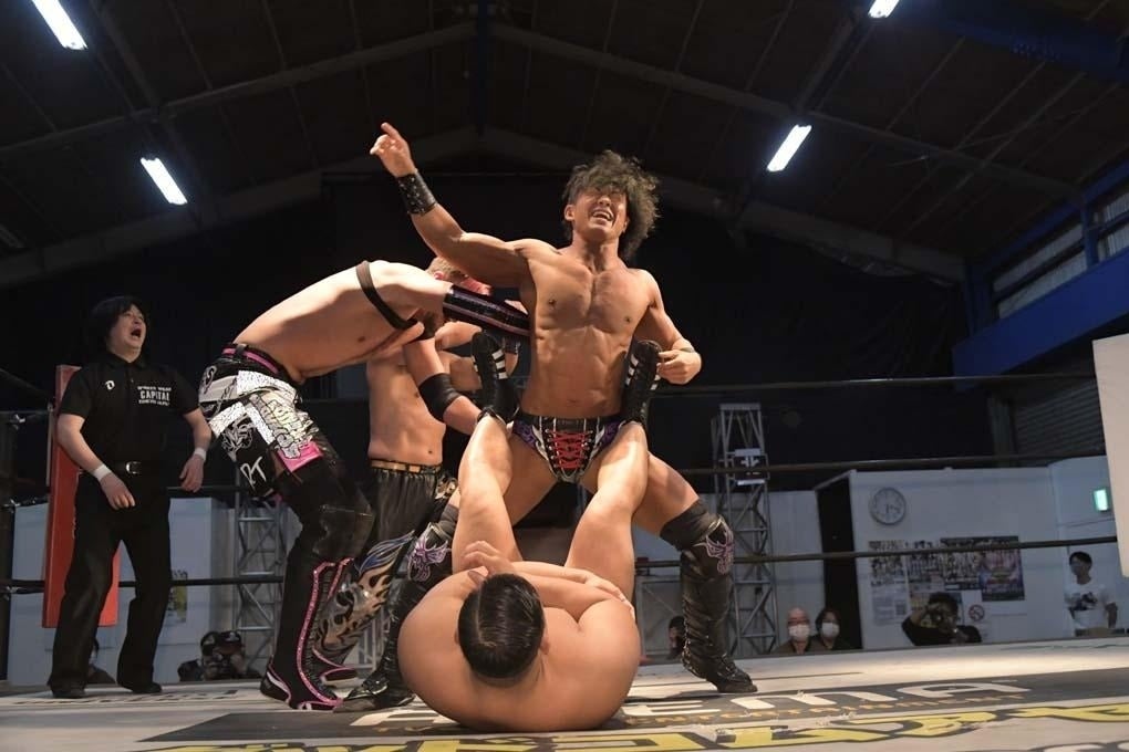 DDT・"HARASHIMA & Chris Brookes & Yuki Iino vs Daisuke Sasaki & Tetsuya Endo & Yuji Hino" | Match ...