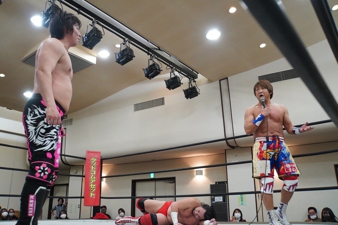 Ganbare Pro-Wrestling・"Ikuto Hidaka & Ken Ohka vs Keisuke Ishii ...