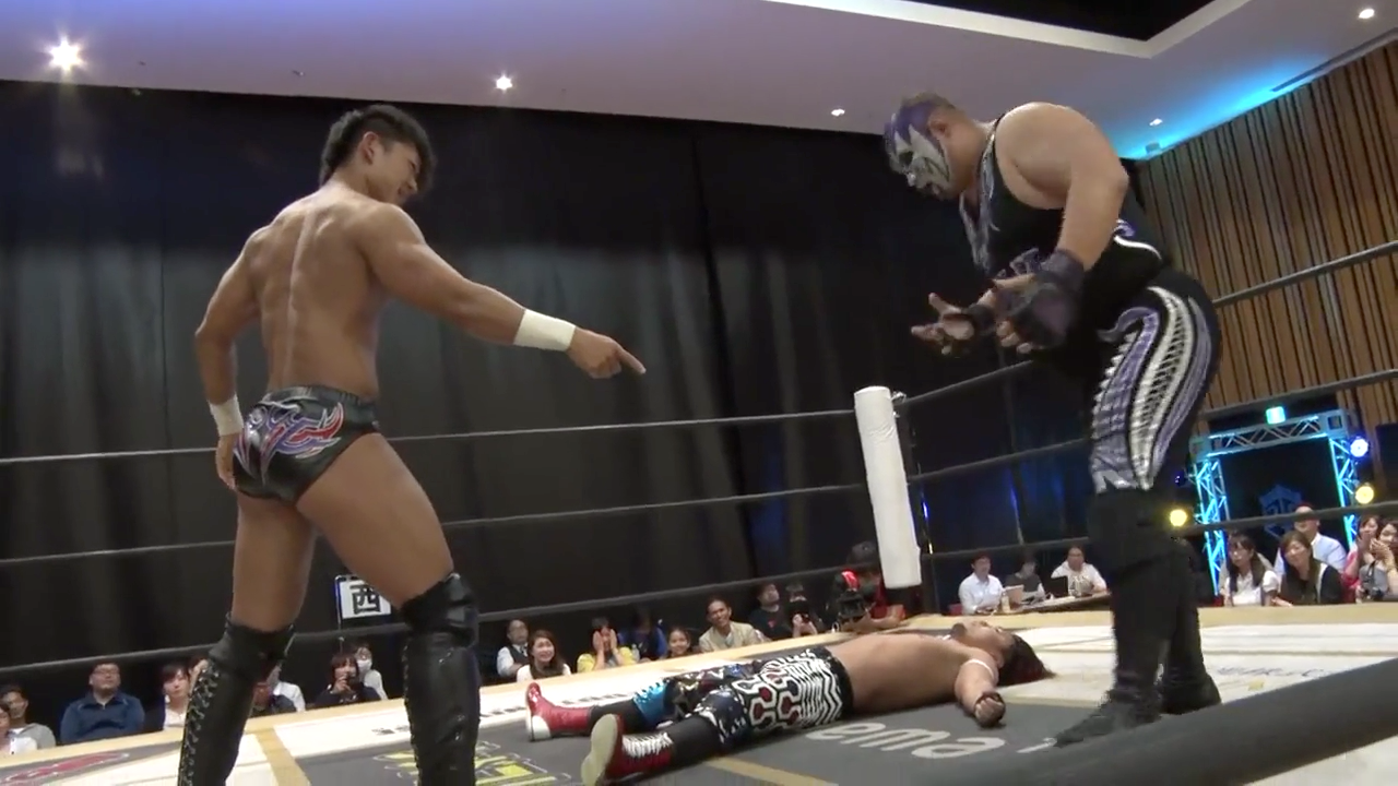DDT・"Tetsuya Endo & Mad Paulie vs Konosuke Takeshita & Shunma Katsumata ...