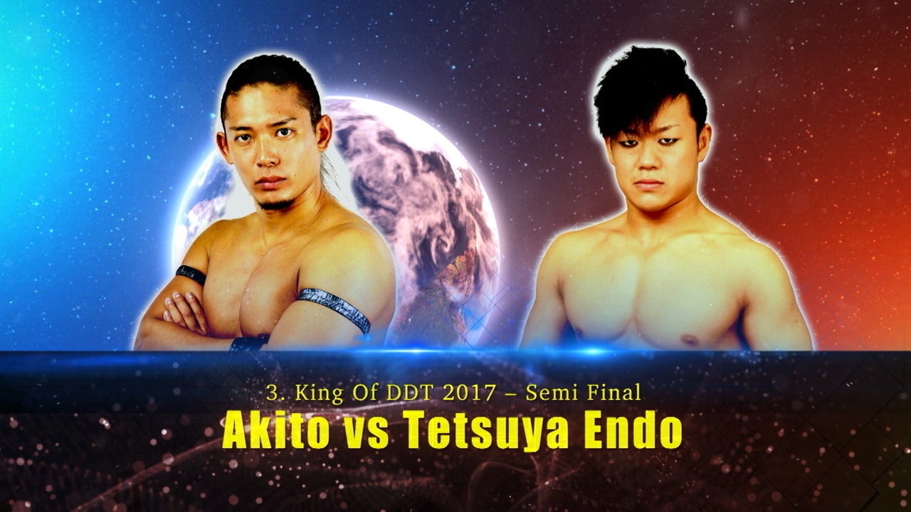 Watch KING OF DDT 2017 Semi-final Tetsuya Endo vs Akito on WRESTLE ...