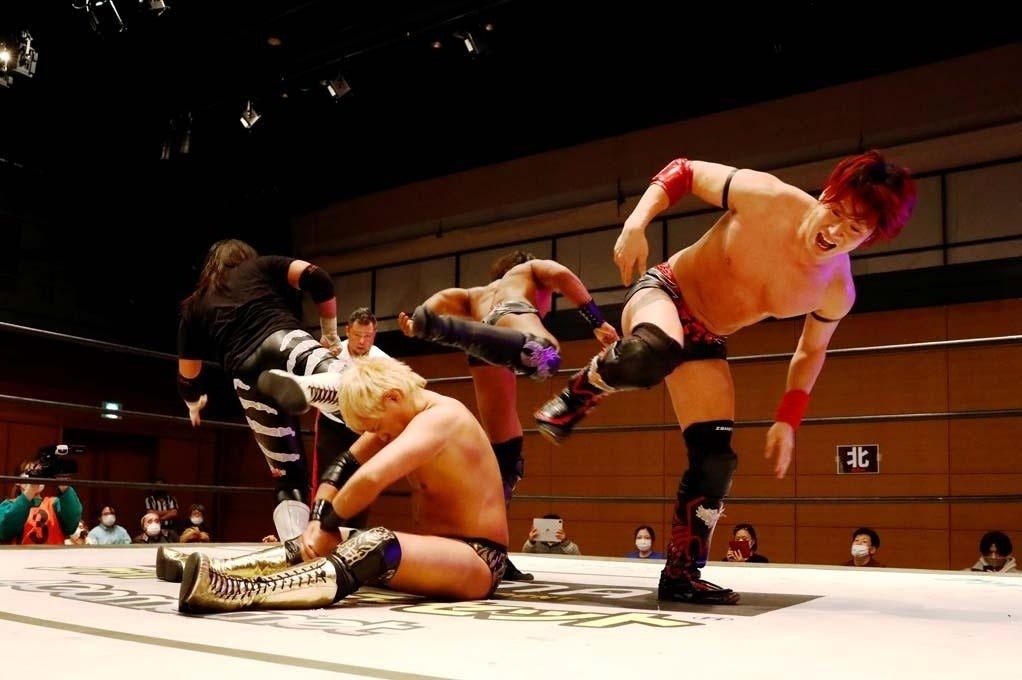 DDT・"Tetsuya Endo & Daisuke Sasaki & Soma Takao vs Makoto Oishi ...