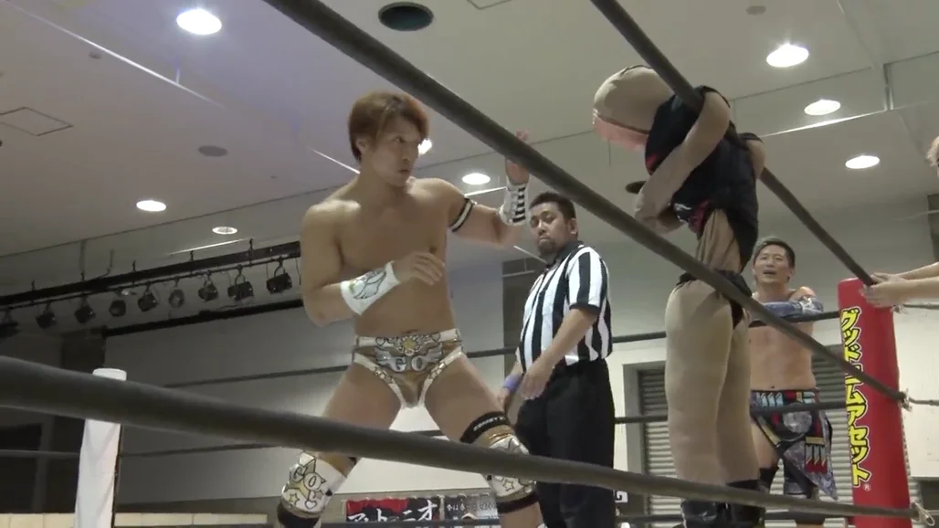 Danshoku Dieno And Makoto Oishi And Yoshihiko Vs Toru Owashi And Kazuki Hirata