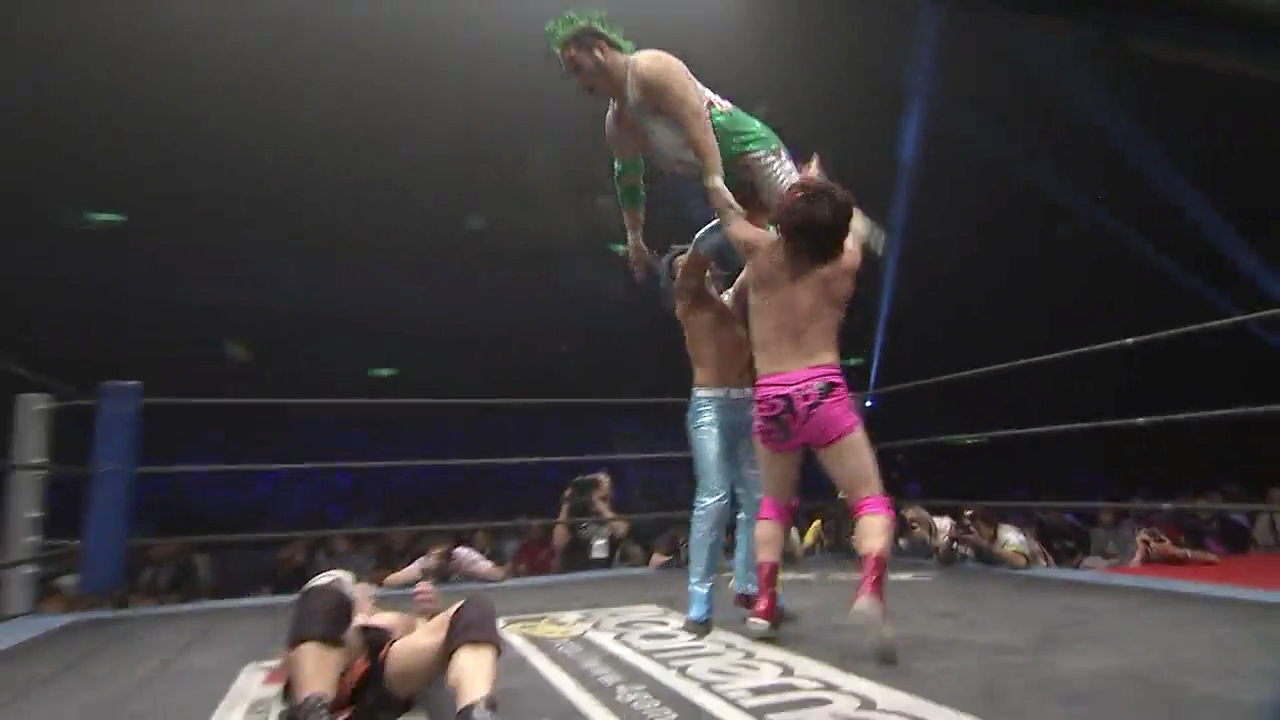 DDT・"KO-D 6-Man Tag Team Match KUDO & Masa Takanashi & Yukio Sakaguchi vs Keisuke Ishii ...