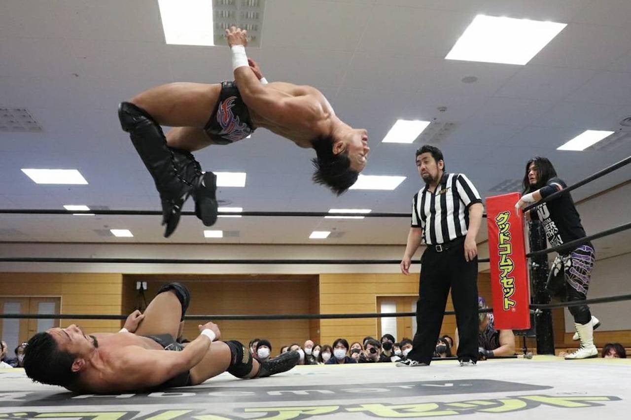 DDT・"Daisuke Sasaki & Tetsuya Endo vs Yuki Iino & Mizuki Watase vs ...