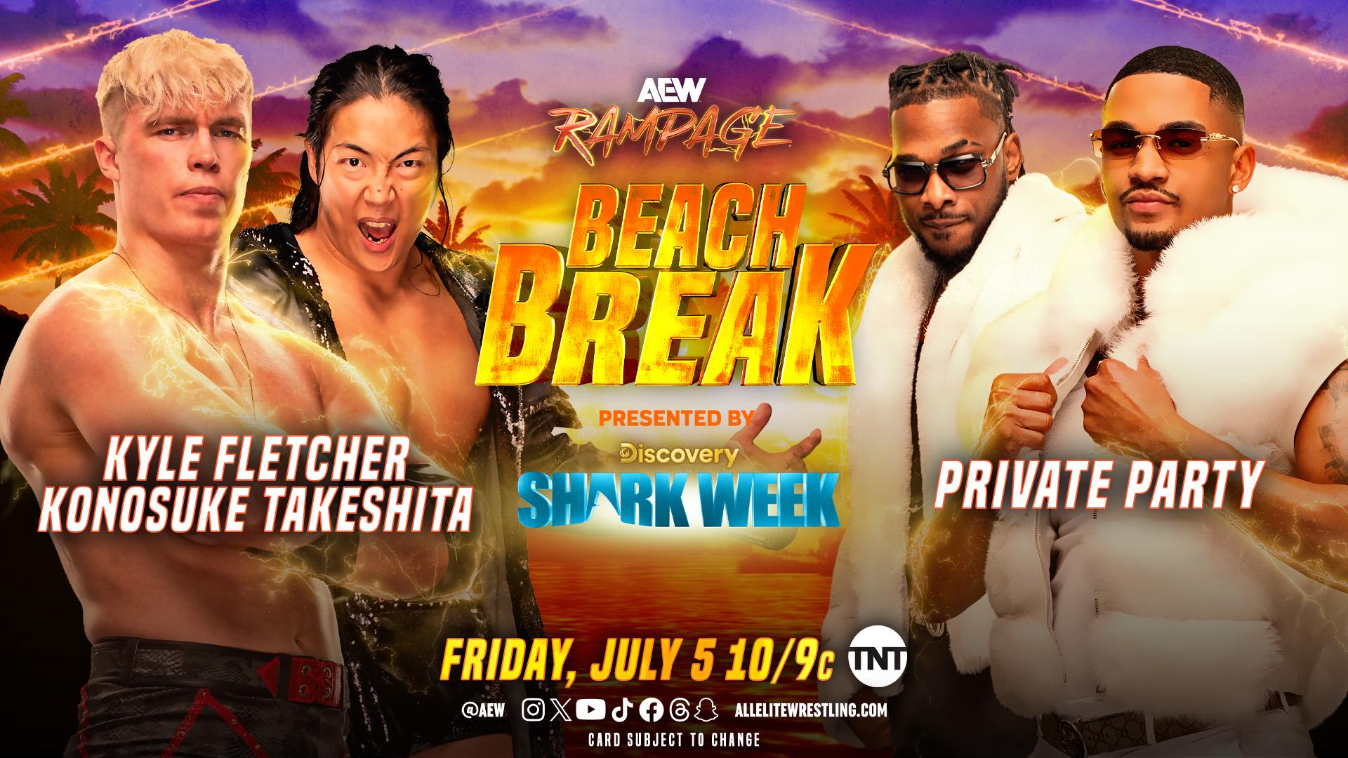 "Konosuke Takeshita & Kyle Fletcher vs. Private Party—Isiah Kassidy & Marq Quen" | Match Video ...